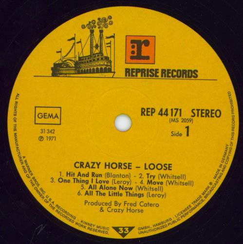 Crazy Horse Loose German vinyl LP album (LP record) (798409)
