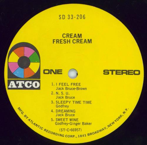 Cream Fresh Cream - shrink US vinyl LP album (LP record) (350531)