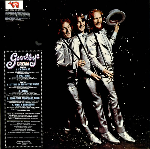 Cream Goodbye UK vinyl LP album (LP record) (136473)