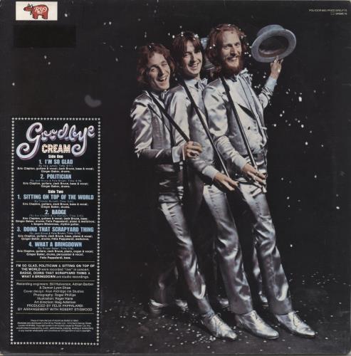 Cream Goodbye UK vinyl LP album (LP record) (337603)