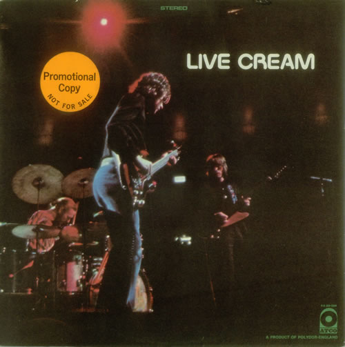 Cream Live Cream - White Label US Promo vinyl LP album (LP record) (549806)