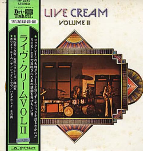 Cream Live Cream Volume II Japanese vinyl LP album (LP record) (281784)