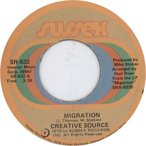 Creative Source Migration UK 7" vinyl single (7 inch record / 45) (702275)