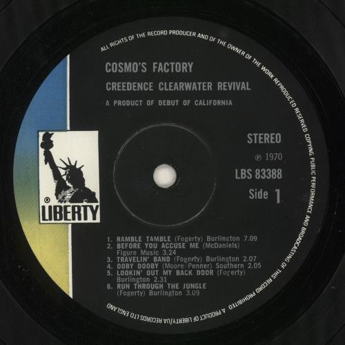 Creedence Clearwater Revival Cosmo's Factory - 1st - F/L - VG UK vinyl ...