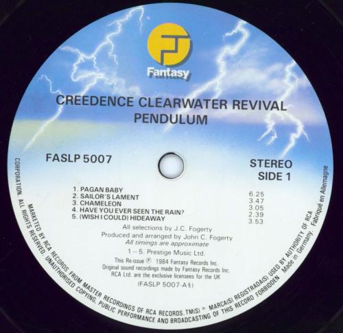 Creedence Clearwater Revival Pendulum German vinyl LP album (LP record) (313997)