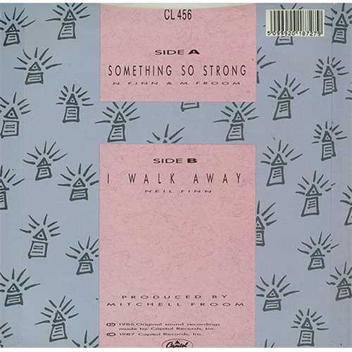 Crowded House Something So Strong UK 7" vinyl single (7 inch record / 45) (46001)