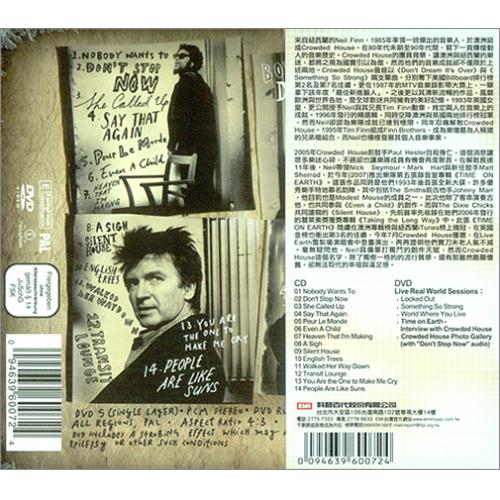 Crowded House Time On Earth Taiwanese 2-disc CD/DVD set (422367)