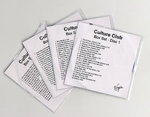 Culture Club Box Set UK Promo CD-R acetate (227813)