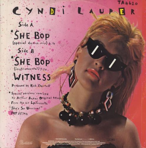 Cyndi Lauper She Bop UK 12" vinyl single (12 inch record / Maxi-single ...