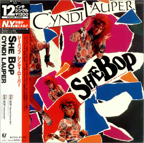 Cyndi Lauper She Bop Japanese 12" vinyl single (12 inch record / Maxi ...