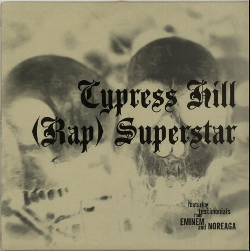 Cypress Hill (Rap) Superstar - Clear Vinyl UK Promo 12" vinyl single ...