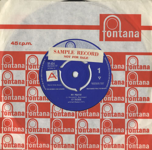 Cy Tucker My Prayer UK Promo 7" vinyl single (7 inch record / 45) (473463)