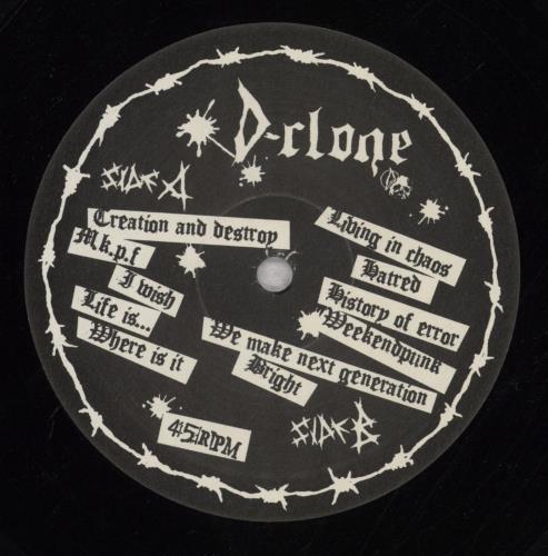 D-clone Creation And Destroy Italian 12" vinyl single (12 inch record ...