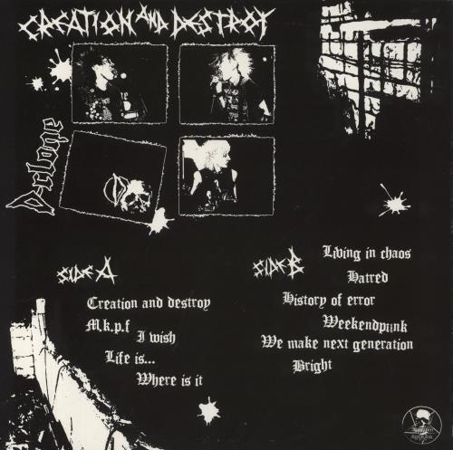 D-clone Creation And Destroy Italian 12" vinyl single (12 inch record ...