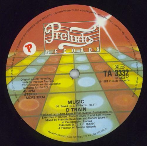 D-Train Music UK 12" vinyl single (12 inch record / Maxi-single) (710427)