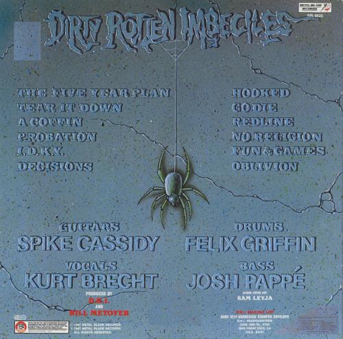 D.R.I. Crossover Dutch vinyl LP album (LP record) (831925)