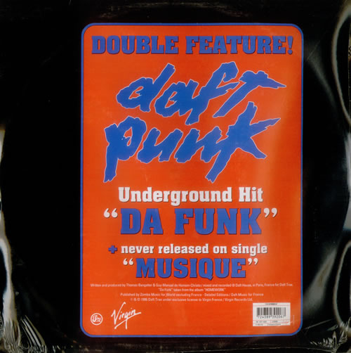 Daft Punk Da Funk - Sealed UK 12" vinyl single (12 inch record / Maxi ...