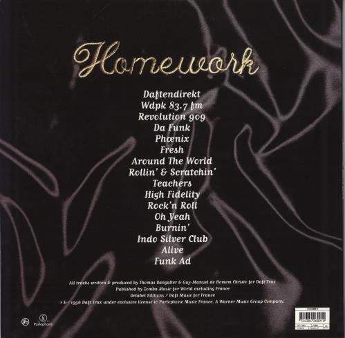 Daft Punk Homework UK 2-LP vinyl record set (Double LP Album) (391610)