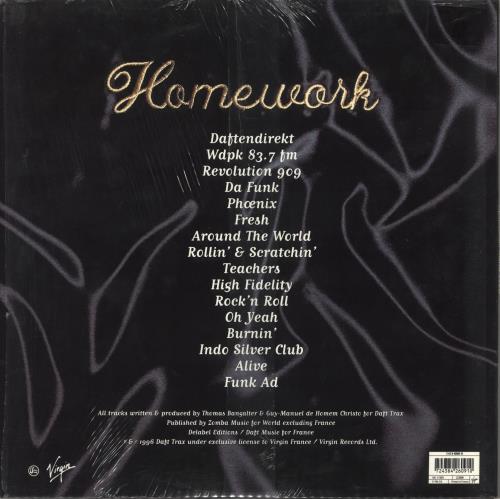 Daft Punk Homework UK 2-LP vinyl record set (Double LP Album) (709388)