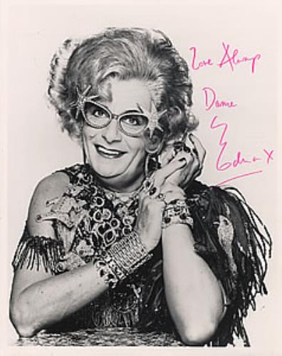 Dame Edna Everage Autographed Publicity Photograph UK photograph ...