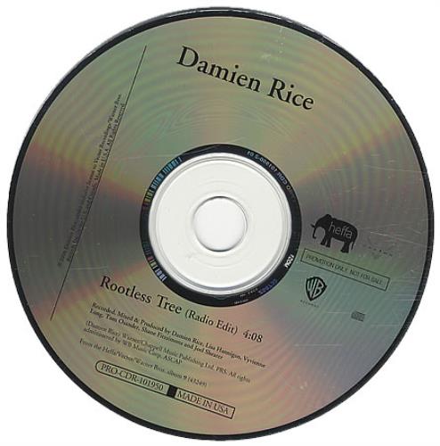 Damien Rice Rootless Tree US Promo CD single (CD5 / 5") (393516)