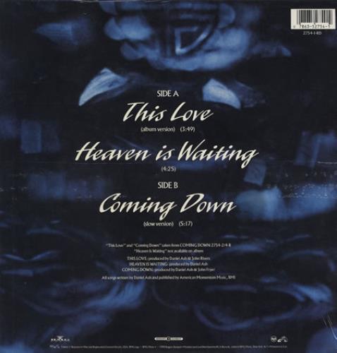 Daniel Ash This Love US 12" vinyl single (12 inch record / Maxi-single ...