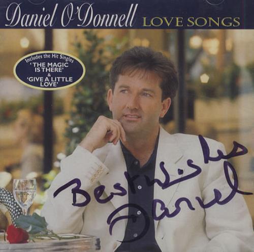 Daniel O'Donnell Love Songs - Autographed UK CD album (CDLP) (423559)