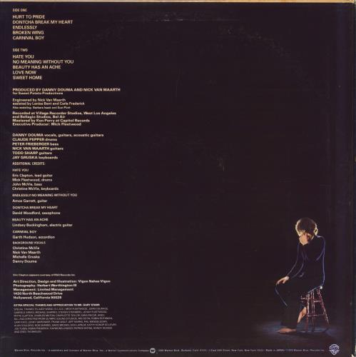 Danny Douma Night Eyes Japanese Promo vinyl LP album (LP record) (772654)