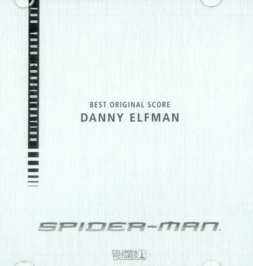 Danny Elfman Spider-Man US Promo CD-R acetate (504116)
