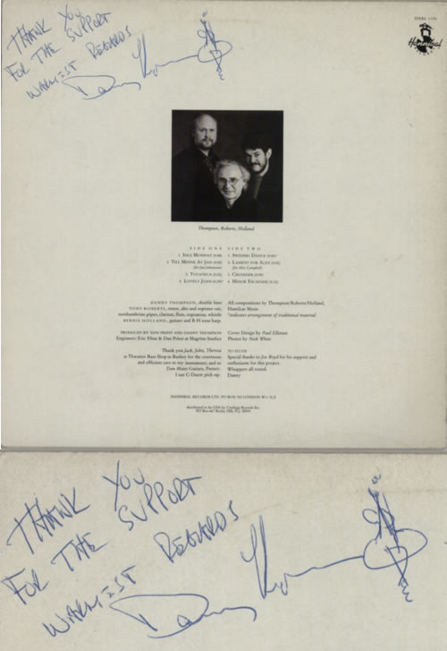 Danny Thompson Whatever - Autographed UK vinyl LP album (LP record ...