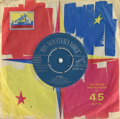 Danny Williams Jeannie UK 7" vinyl single (7 inch record / 45) (556013)