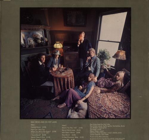 Dan Hicks Original Recordings US vinyl LP album (LP record) (702703)