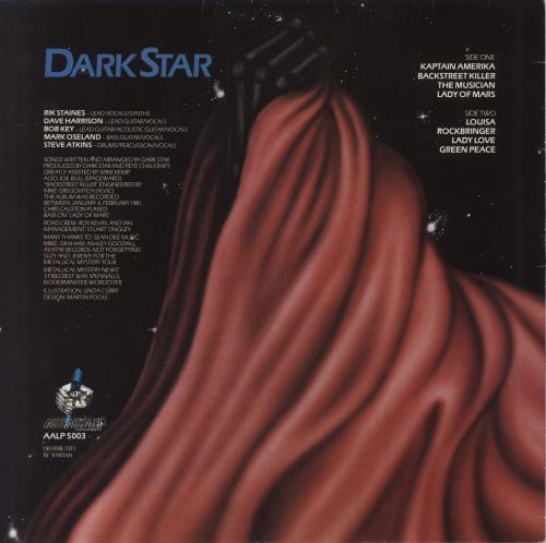 Dark Star (UK NWOBHM) DarkStar UK vinyl LP album (LP record) (800493)