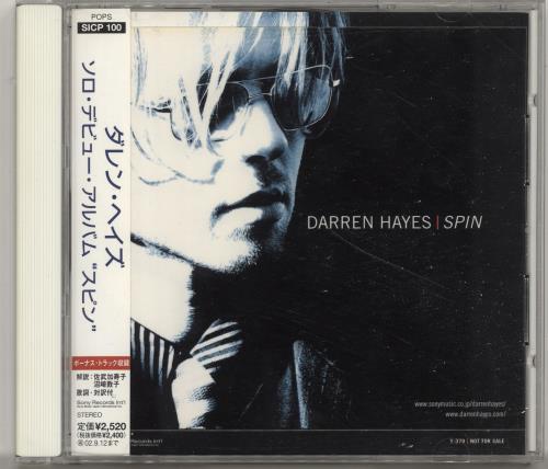 Darren Hayes Spin Japanese CD album (CDLP) (205876)