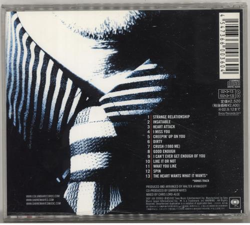 Darren Hayes Spin Japanese CD album (CDLP) (205876)