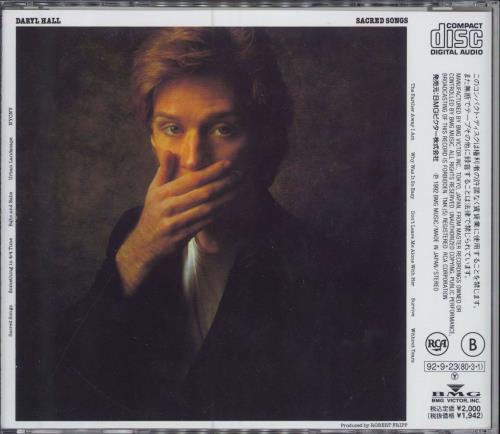 Daryl Hall Sacred Songs Japanese CD album (CDLP) (608506)