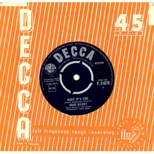 Dave Berry Baby It's You UK 7" vinyl single (7 inch record / 45) (255742)