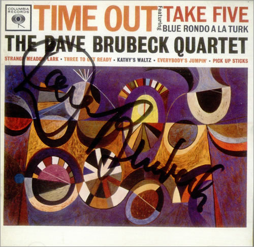 Dave Brubeck Time Out - Autographed US CD album (CDLP) (10495)