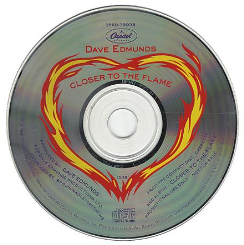 Dave Edmunds Closer To The Flame US Promo CD single (CD5 / 5") (41224)