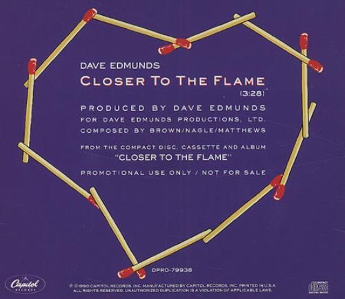 Dave Edmunds Closer To The Flame US Promo CD single (CD5 / 5") (41224)