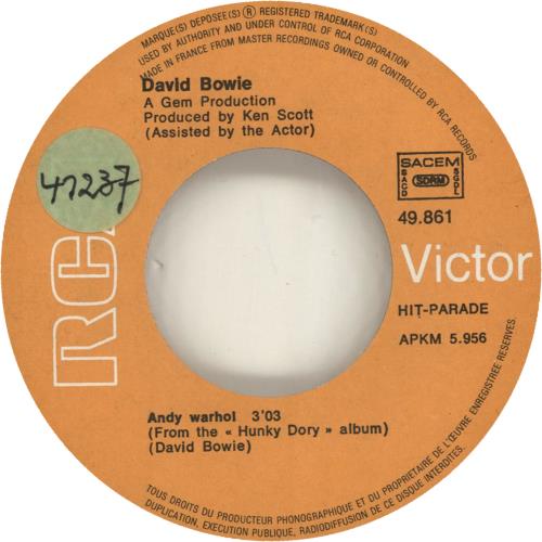 David Bowie Changes French 7" vinyl single (7 inch record / 45) (697340)