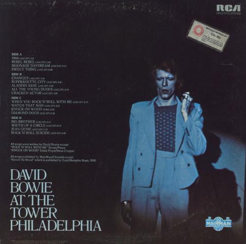 David Bowie David Live - VG US 2-LP vinyl record set (Double LP Album ...