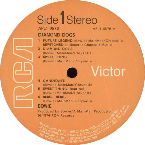 David Bowie Diamond Dogs - 1st - VG UK vinyl LP album (LP record) (708154)