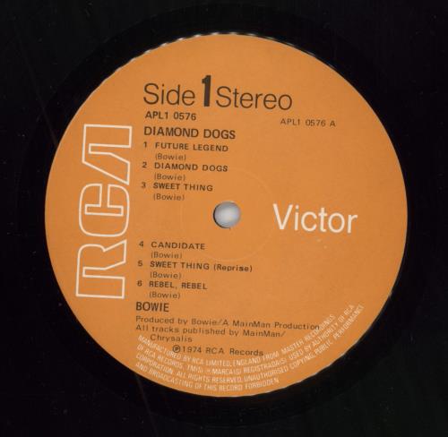 David Bowie Diamond Dogs - 2nd - Interpack UK vinyl LP album (LP record ...