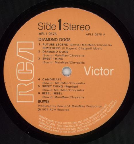 David Bowie Diamond Dogs - 3rd - EX UK vinyl LP album (LP record) (696709)