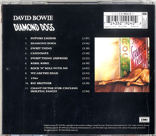 David Bowie Diamond Dogs UK CD album (CDLP) (301869)
