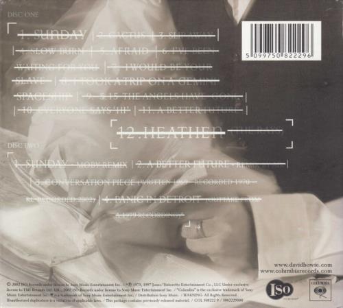 David Bowie Heathen UK 2 CD album set (Double CD) (215077)