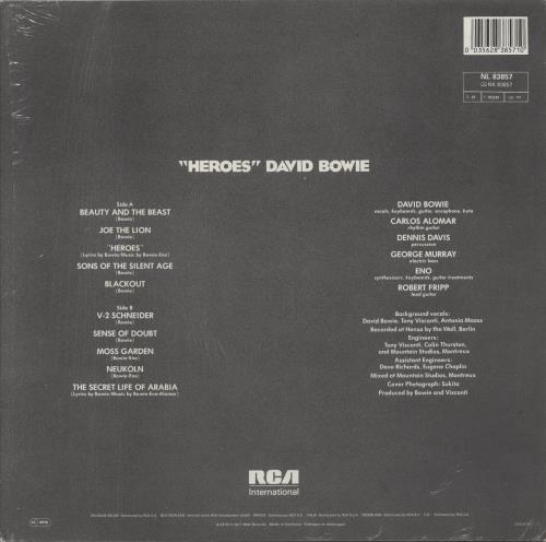 David Bowie Heroes German vinyl LP album (LP record) (857303)