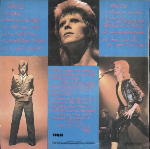 David Bowie Pin Ups Australian vinyl LP album (LP record) (707493)