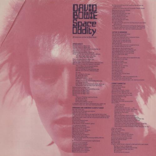 David Bowie Space Oddity US vinyl LP album (LP record) (275265)